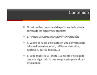 Test de-boston-denominacion-y-token | PDF