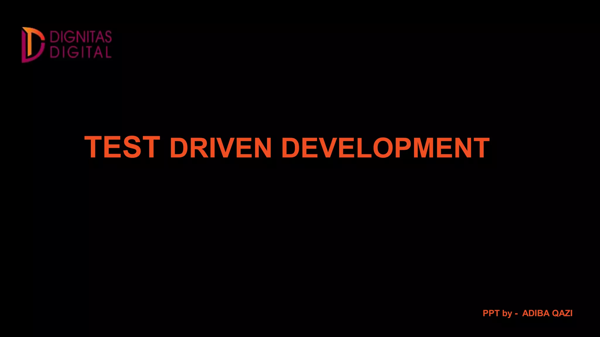 Test-Driven-Development.pptx | Programming Languages | Computing