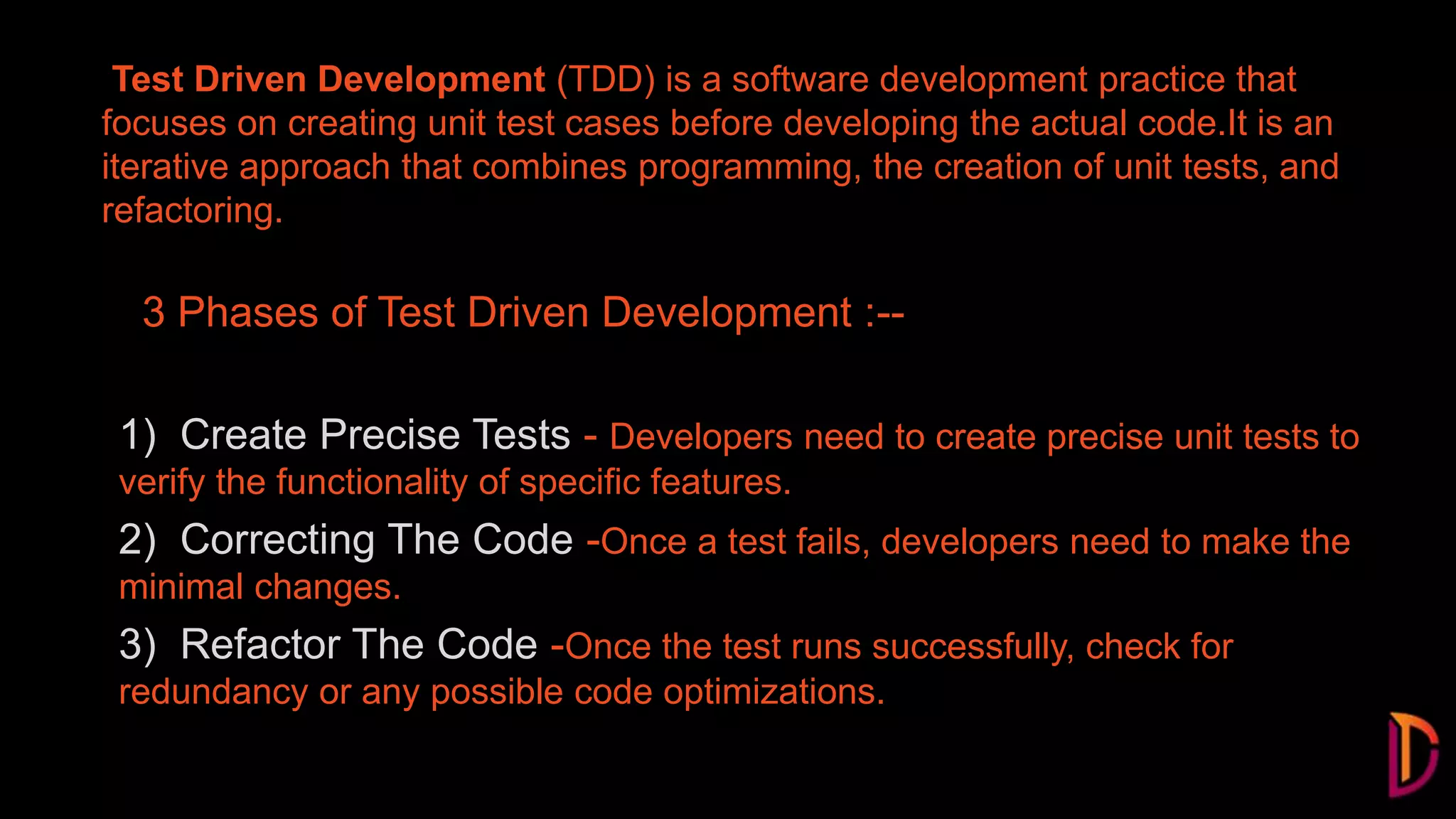 Test-Driven-Development.pptx | Programming Languages | Computing