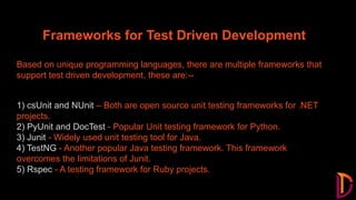 Test-Driven-Development.pptx | Programming Languages | Computing