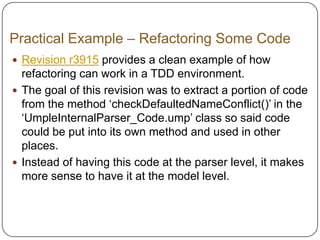 Test-driven development and Umple | PPTX | Web Development | Internet