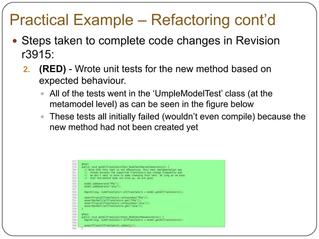 Test-driven development and Umple | PPT