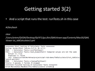 Test driving-qml | PPTX | Programming Languages | Computing