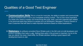 Software Test Engineering - A guide to becoming successful tester | PPT