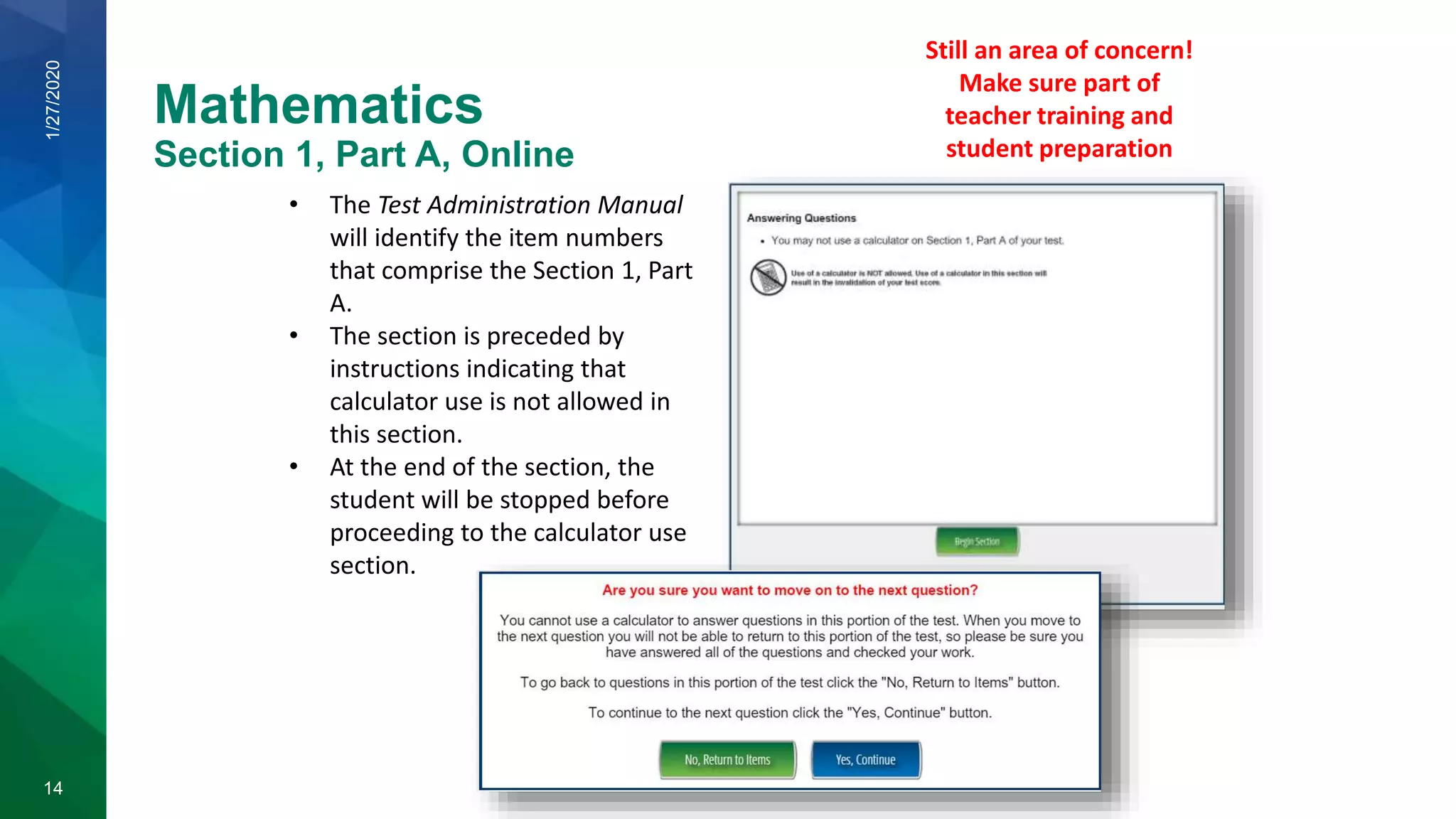GA Milestone Test examiner-training pre-admin | PPTX