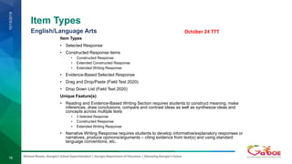 GA Milestone Test examiner-training pre-admin | PPTX