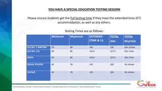 GA Milestone Test examiner-training pre-admin | PPTX