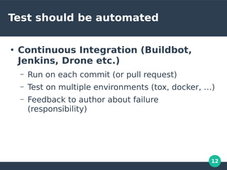Test your code | PPT