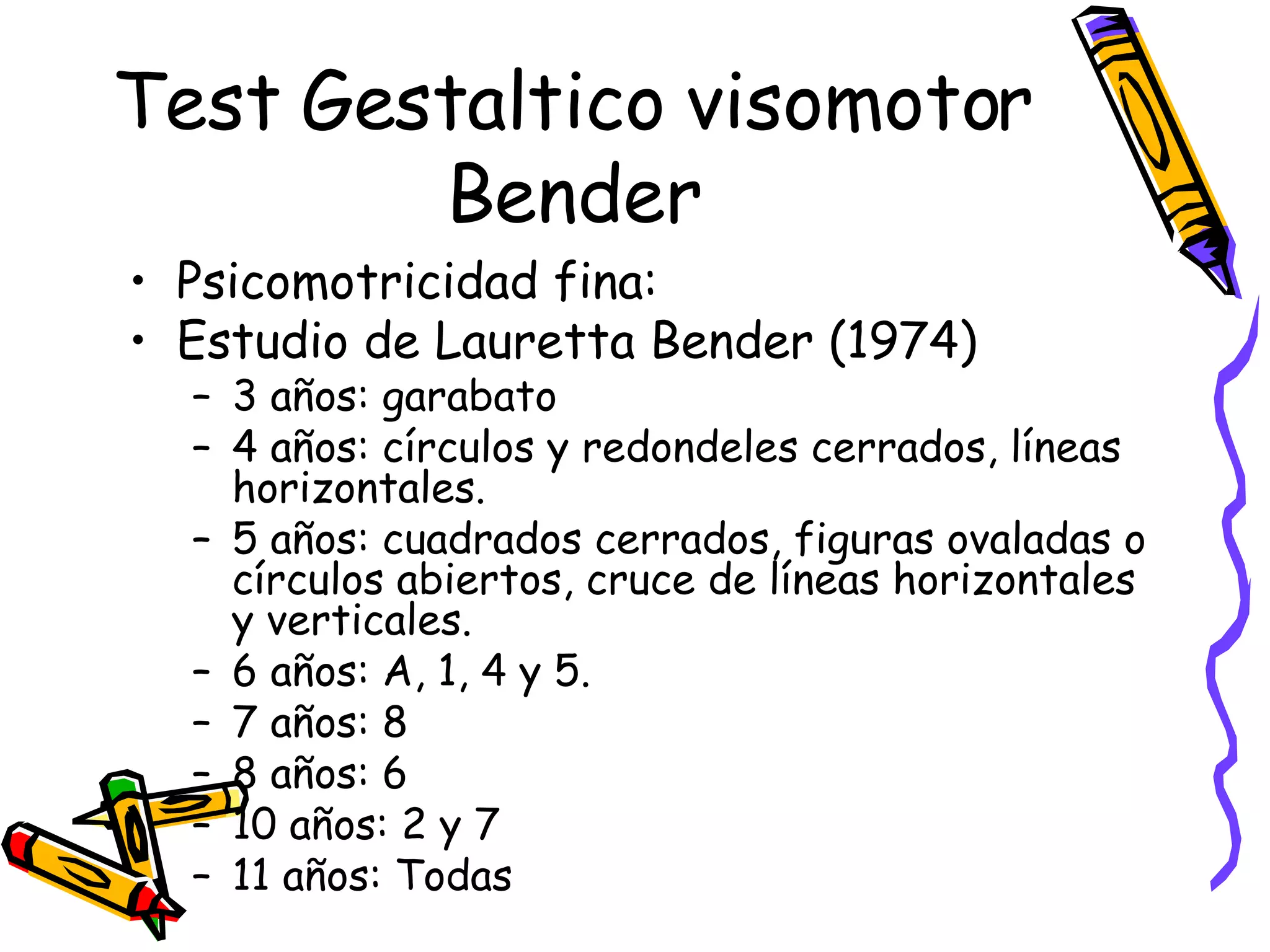 Test Gestaltico Visomotor Bender Ii | PPT