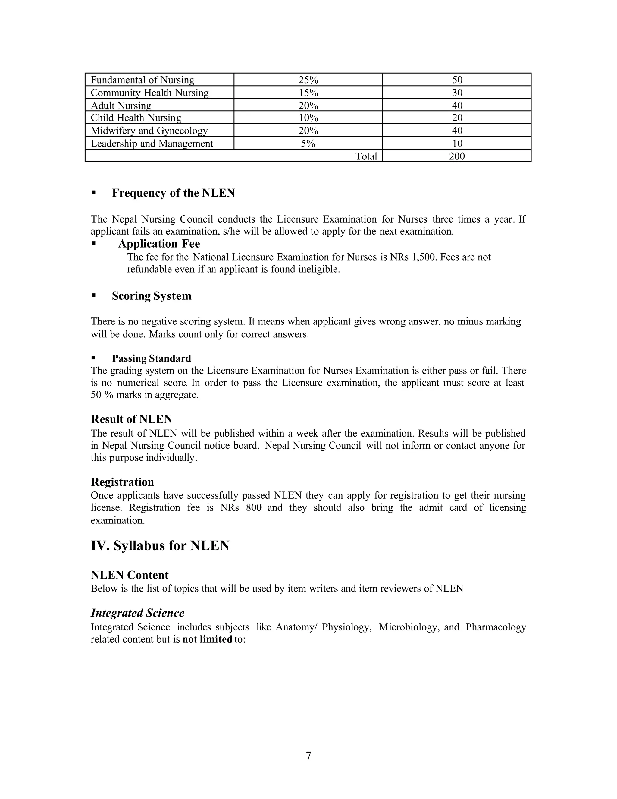 Test guidelines-for-nlen-2012 | PDF