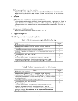 Test guidelines-for-nlen-2012 | PDF