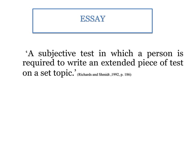 Test item formats: definition, types, pros and cons | PPTX