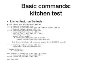 Using Test Kitchen for testing Chef cookbooks | PDF