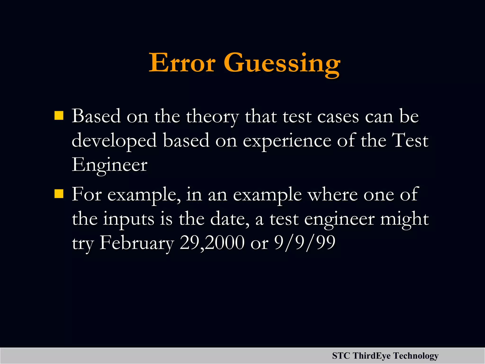 Test Levels & Techniques | PPT