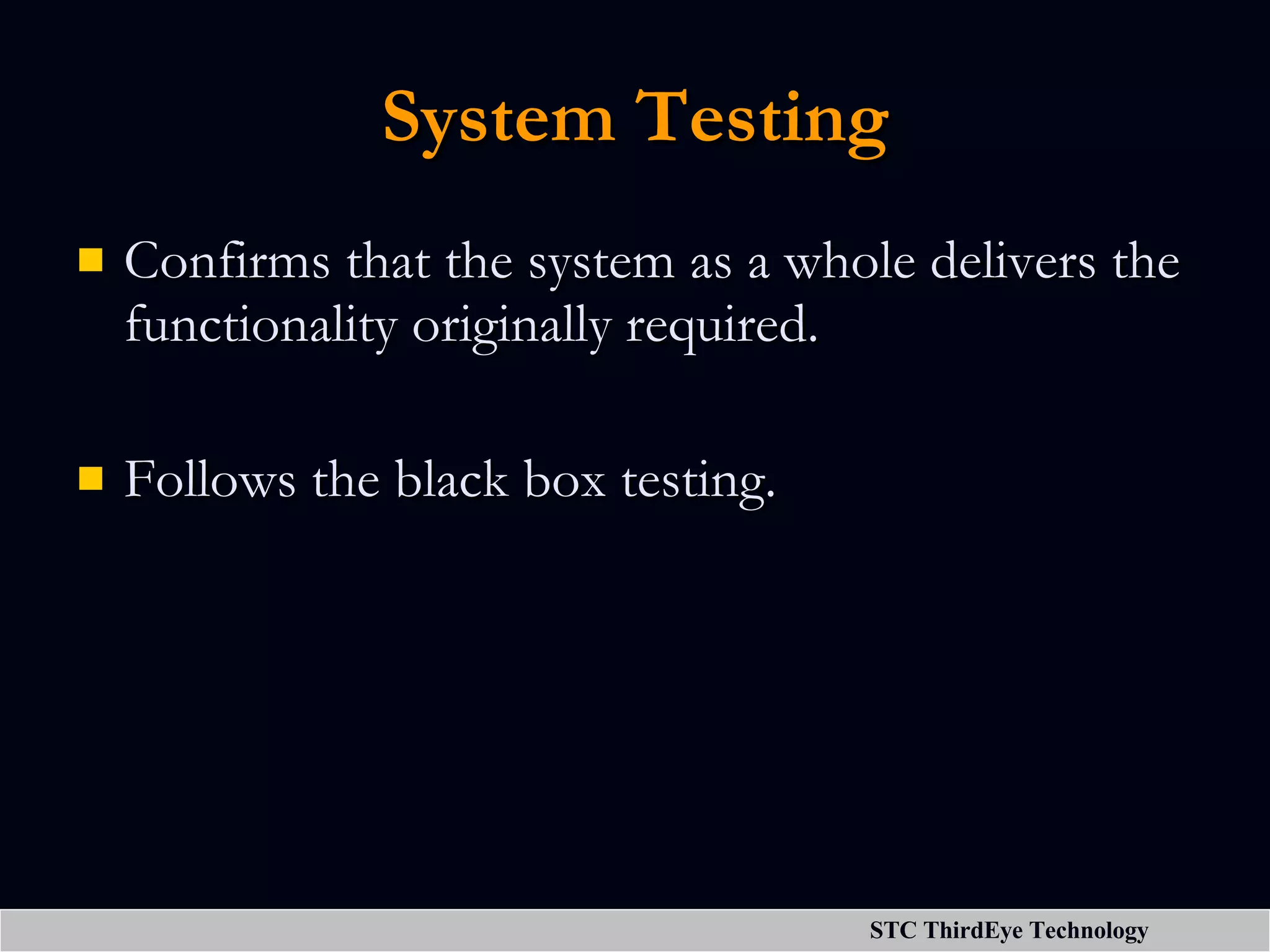 Test Levels & Techniques | PPT