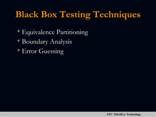 Test Levels & Techniques | PPT