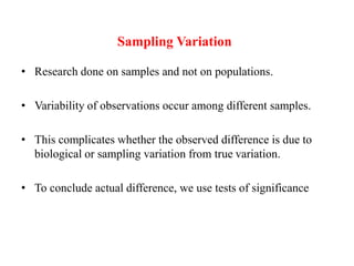 Test of significance | PPTX
