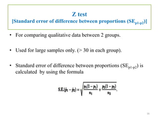 Test of-significance : Z test , Chi square test | PPTX