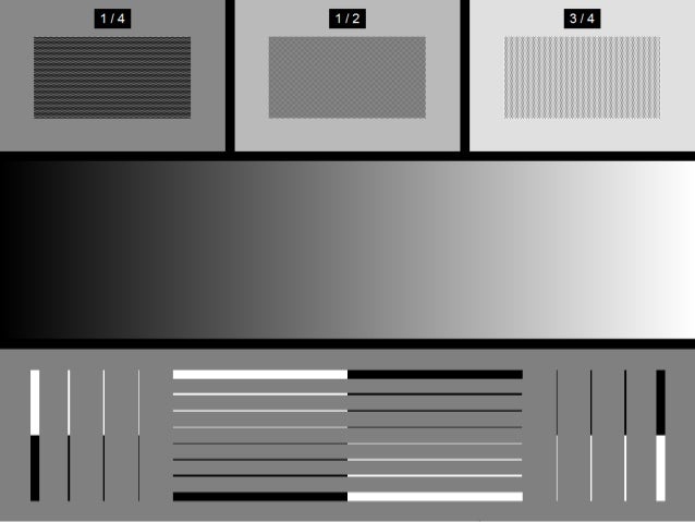 Test pattern-for-lcd memory effect in projectors