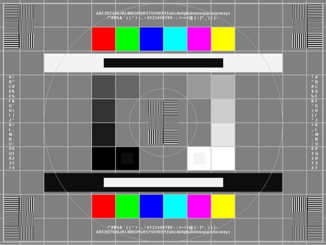 Test pattern-for-lcd memory effect in projectors