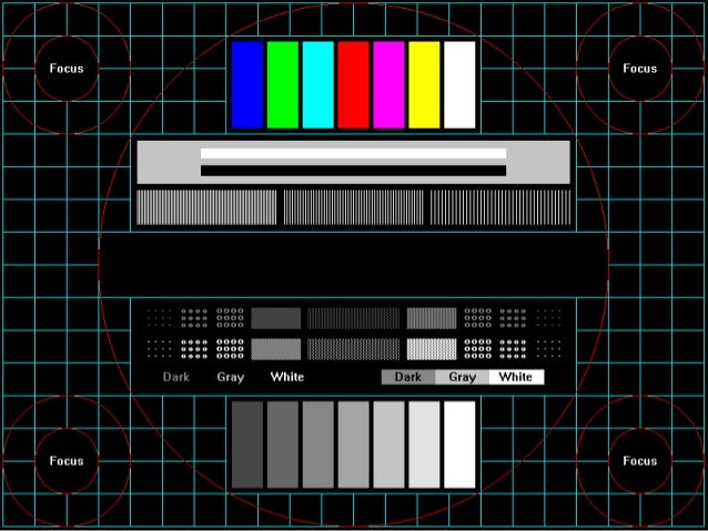 Test Pattern For Lcd Memory Effect In Projectors