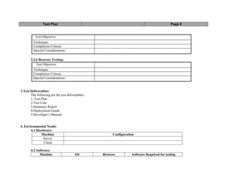 test-plan that can be used for project management purposes | PPT