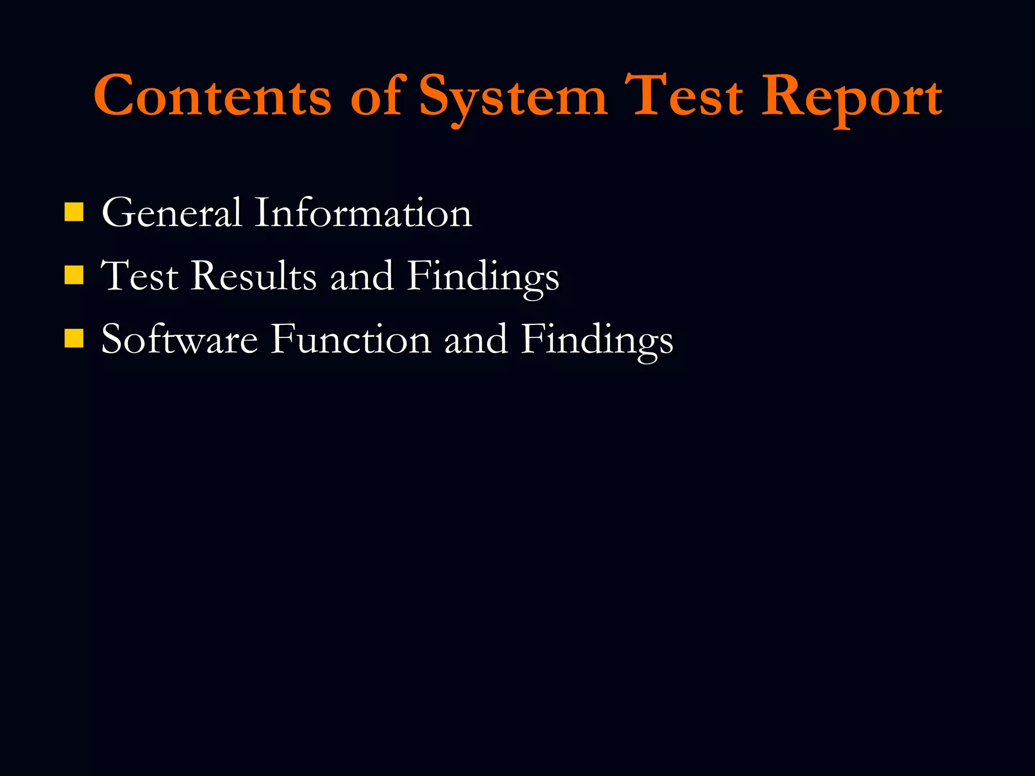 Test Reports | PPT