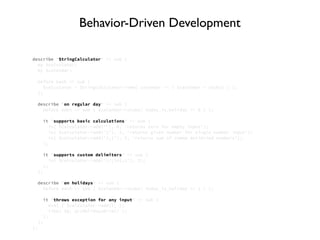 Perl Test::Spec in 5 minutes | PPT