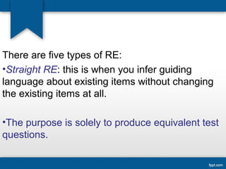 Test specifications and designs | PPT