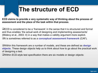 Test specifications and designs | PPT