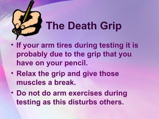 test taking strategies and hoe to handle exams | PPT