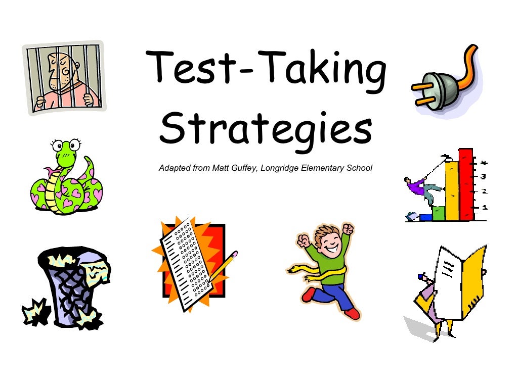 Simple List Of Test Taking Strategies
