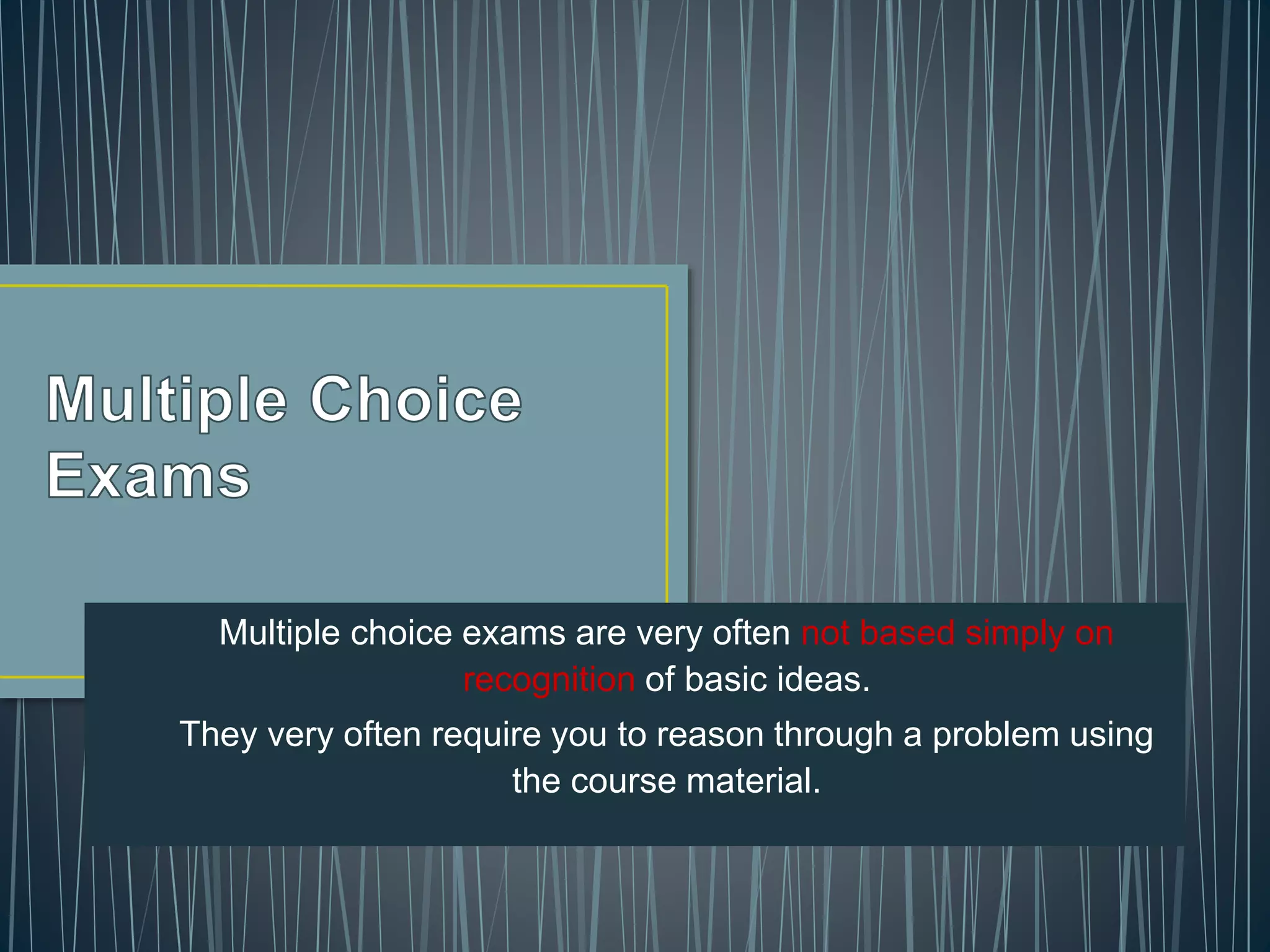 Test taking strategies | PPTX