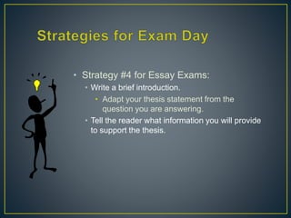 Test taking strategies | PPTX