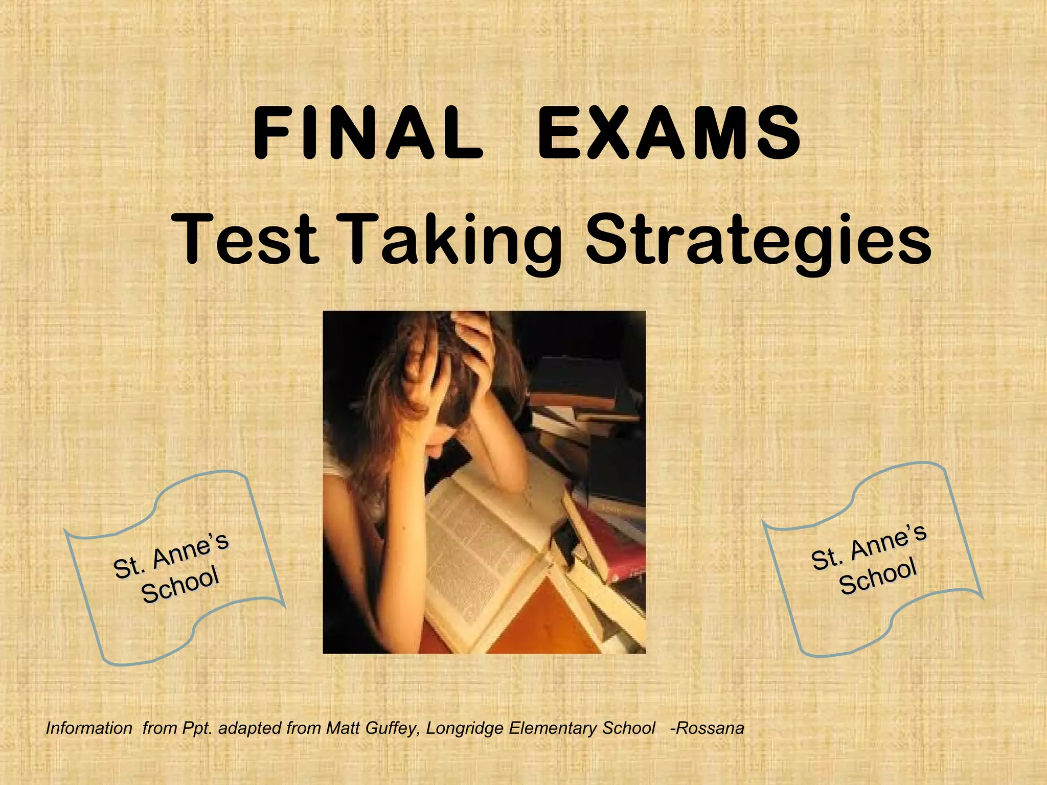 Test taking strategies | PPT