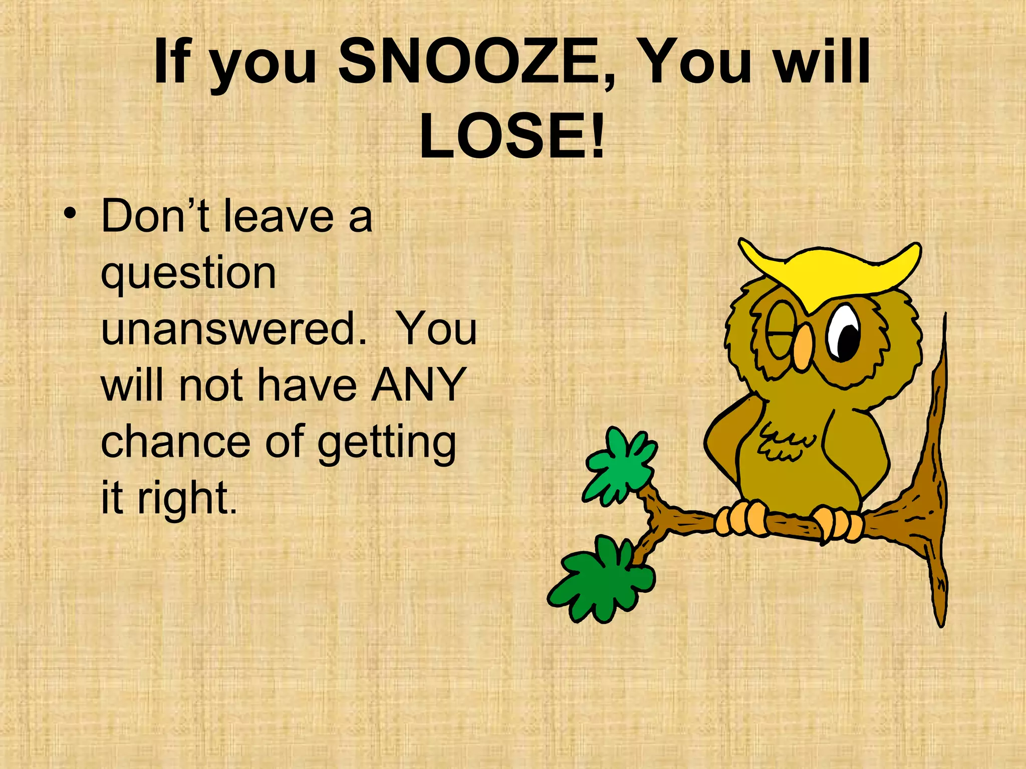 Test taking strategies | PPT