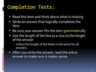 Test taking strategies long | PPT