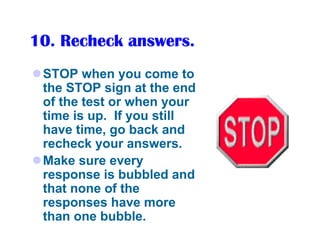 Test Taking Tips | PDF