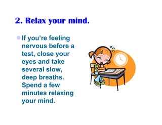 Test Taking Tips | PDF