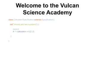 Test with Spock like the first officer | PPT