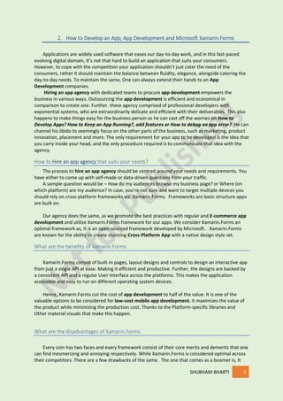 App Development and Xamarin.forms | PDF | Web Development | Internet