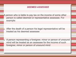 INCOME TAX BASIC CONCEPT | PPT