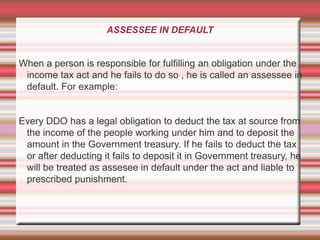 INCOME TAX BASIC CONCEPT | PPT