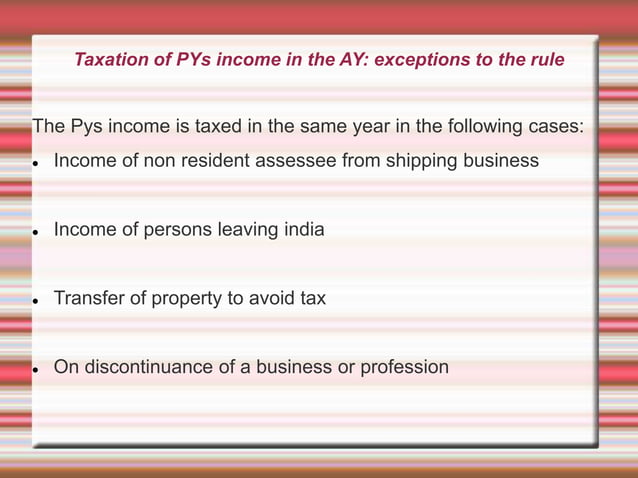INCOME TAX BASIC CONCEPT | PPT