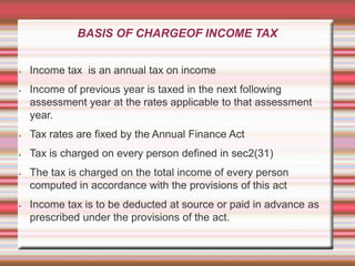 INCOME TAX BASIC CONCEPT | PPT
