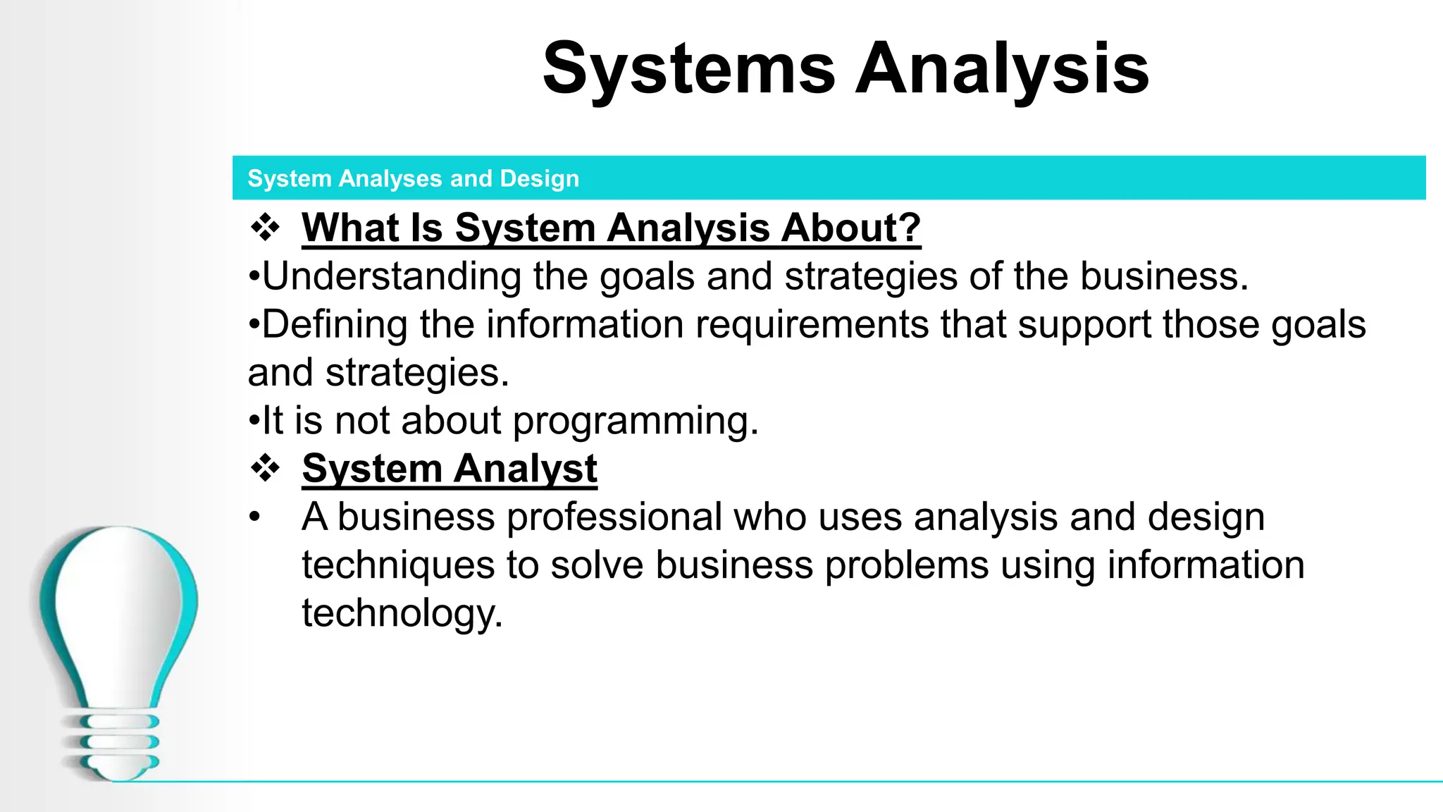 System Analysis and Design Project documentation | PPTX