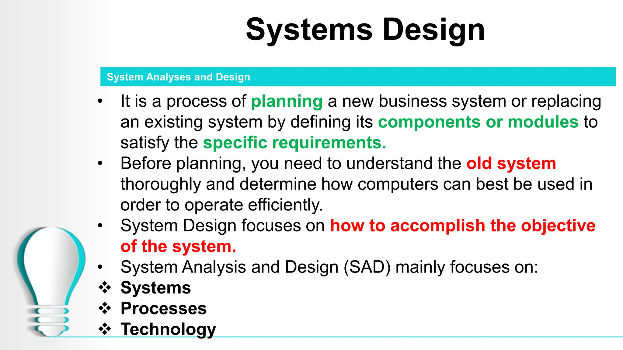 System Analysis and Design Project documentation | PPTX