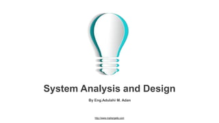 System Analysis and Design Project documentation | PPTX