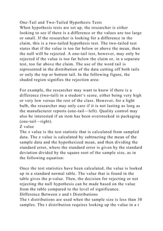 TEST #1Perform the following two-tailed hypothesis test, using a.docx