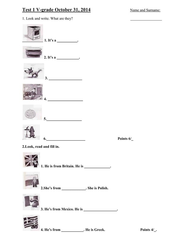 Test 1 V- Welcome 2 | PDF